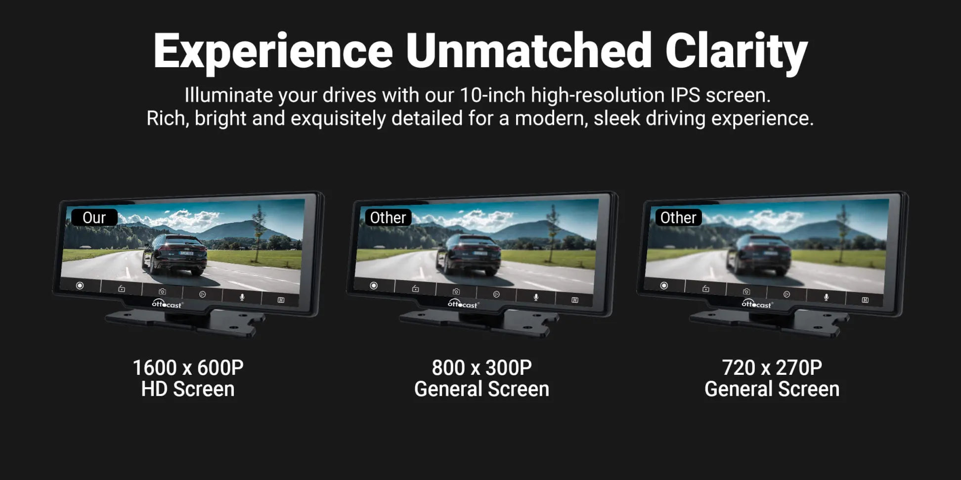 Portable 10" Car Screen Long Arm Bracket