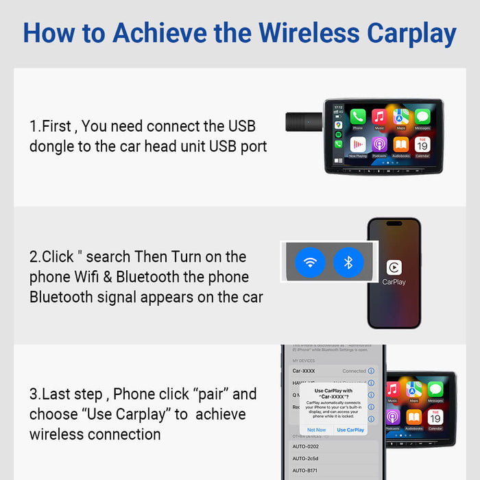 Drive Easy This Summer! 🌞🚗- Mini Wireless CarPlay Adapter