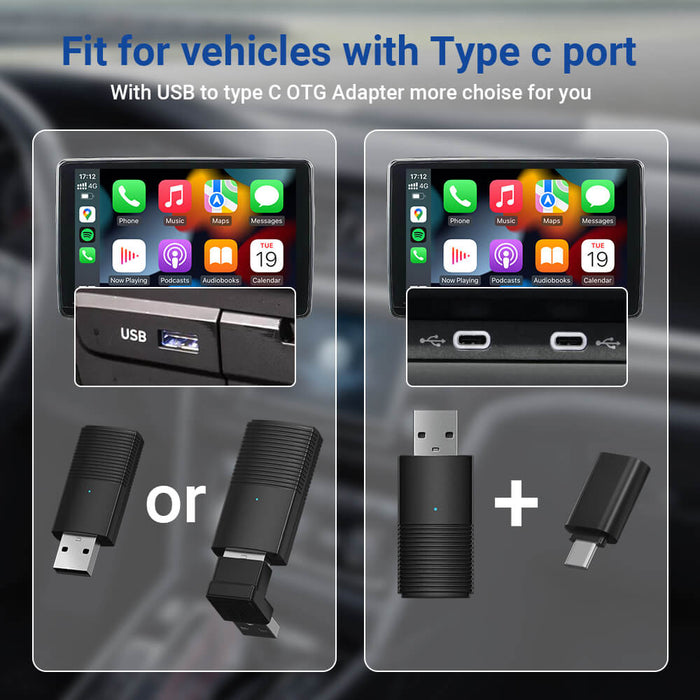 Drive Easy This Summer! 🌞🚗- Mini Wireless CarPlay Adapter