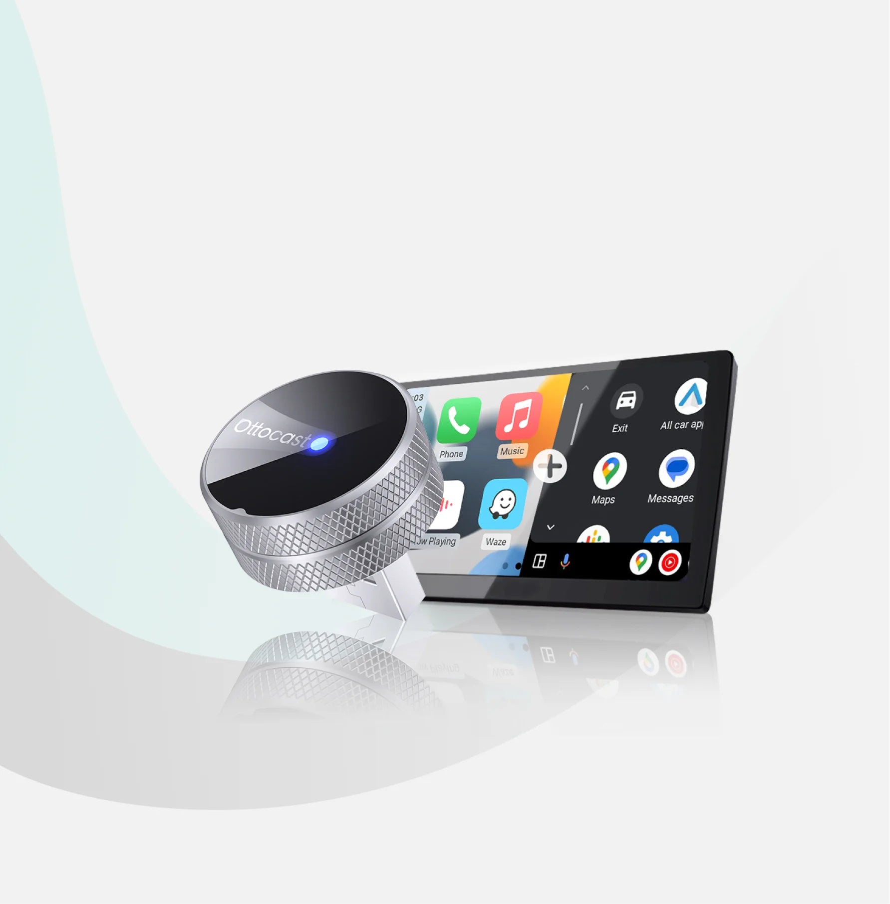 Ottocast Mini Tube Wireless CarPlay/Android Auto Adapter