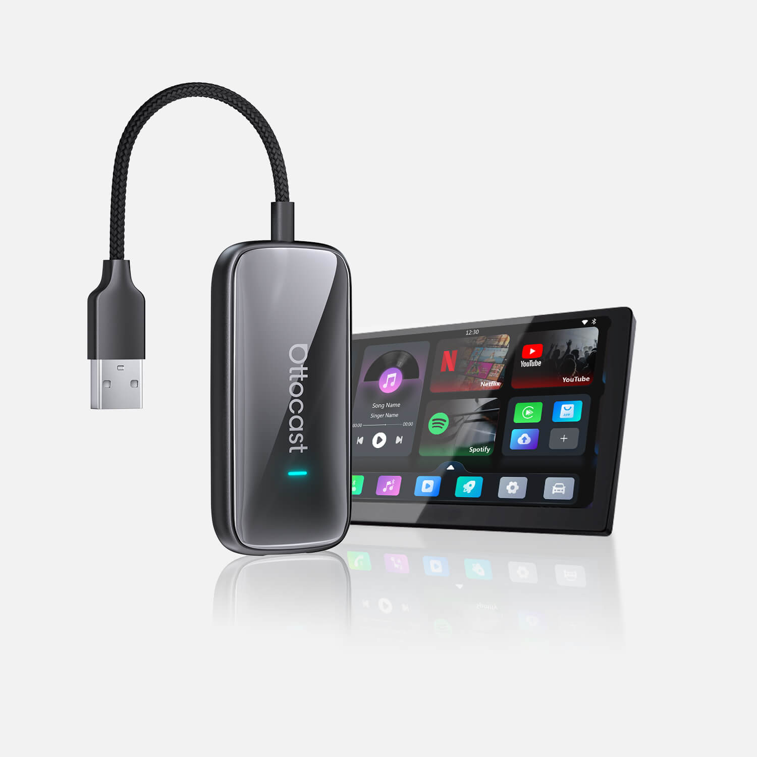 Play2Video Ultra trådløs CarPlay Android Auto adapter